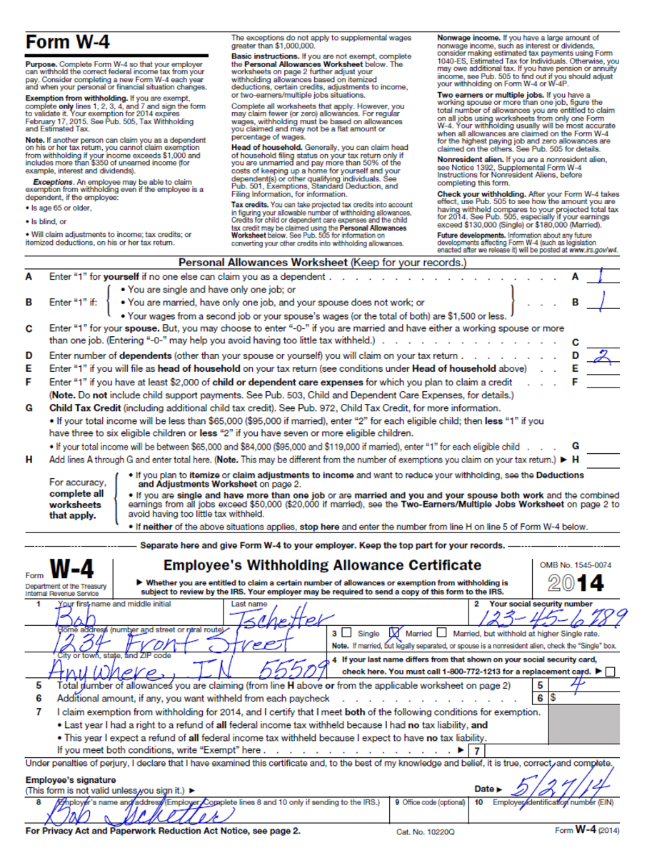 W4 Template. Create A Free W4 Form.
