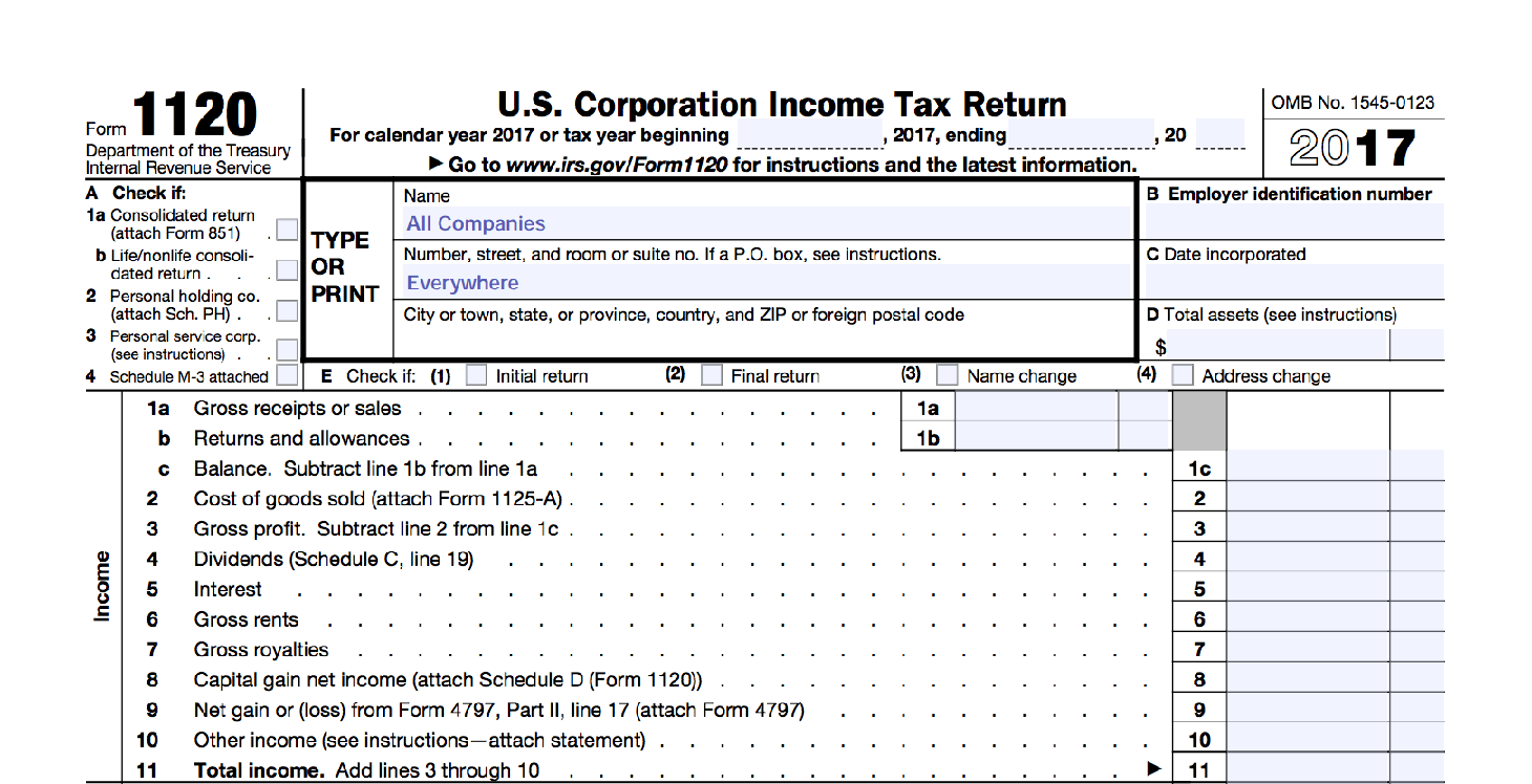 Do I Need To File A Form 1120 If The Business Had No Income 